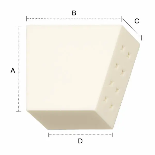 Flipped Bolster Straight Back Foam Cushion | Support Cushions